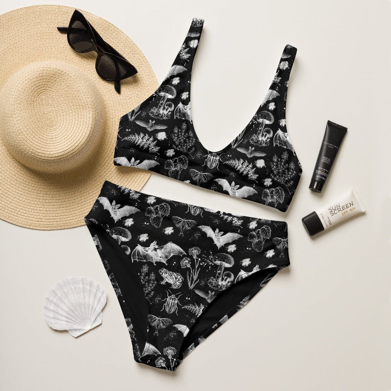 Dark Cottagecore High-waisted bikini – Wearecrimsonclover